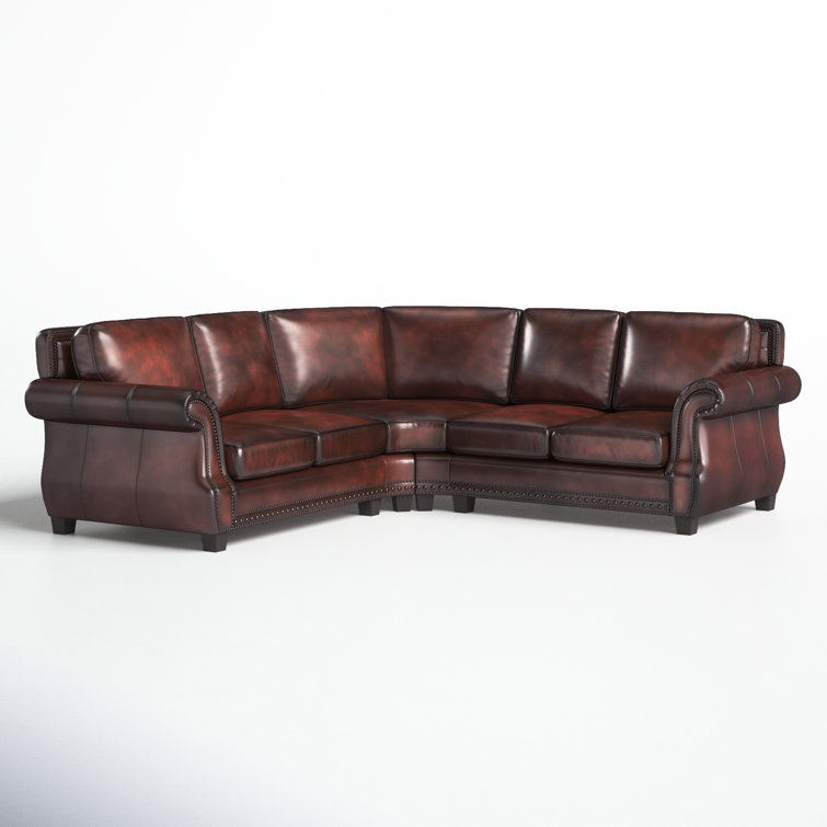 Shae 2 Piece Traditional Leather Sectional